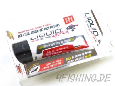 LIQUID MAYHEM FISH ATTRACTANT UV-FORMULA: GARLIC MINNOW SCENT, USA ...
