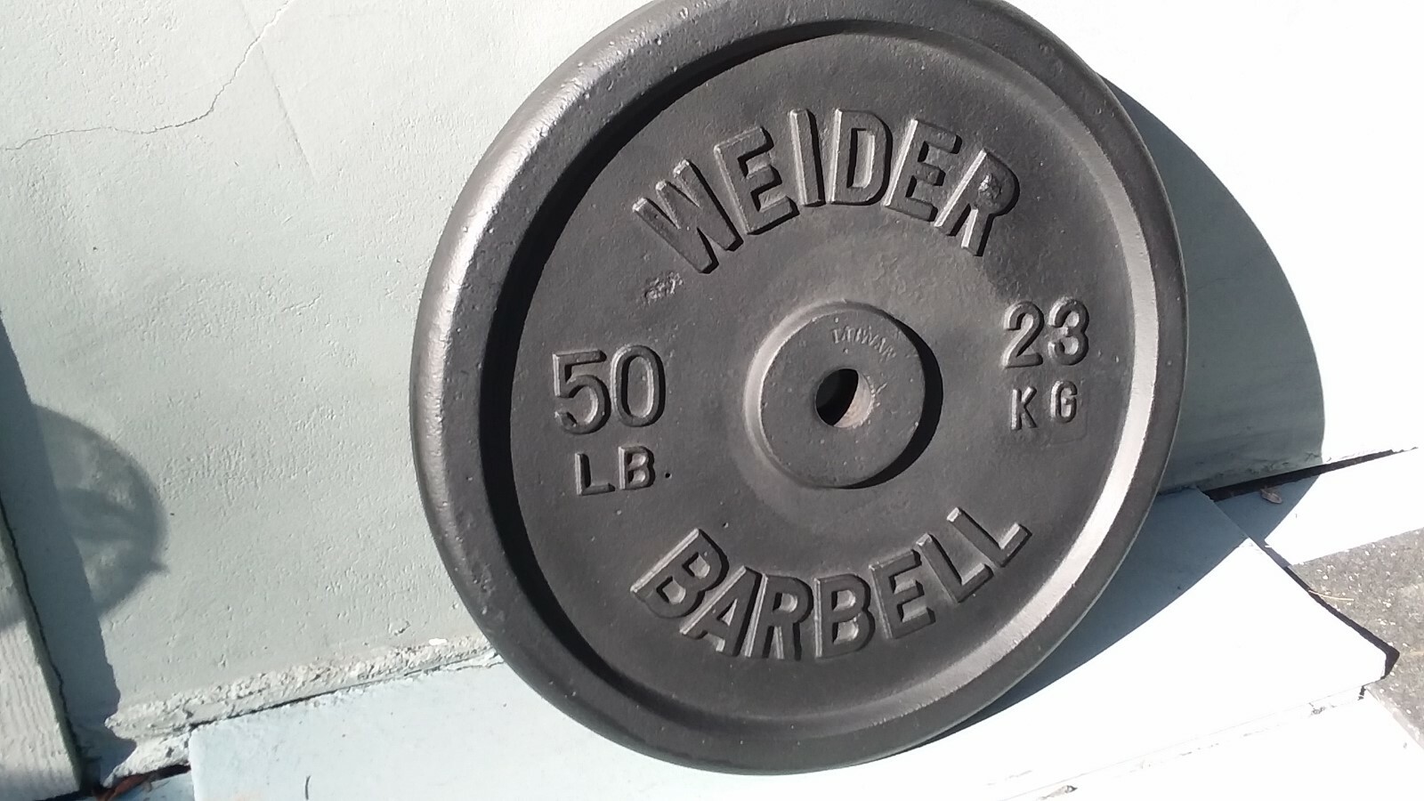 WEIDER 50 LB BARBELL SET OF 2, miss-cast rare BRABELL vintage | eBay