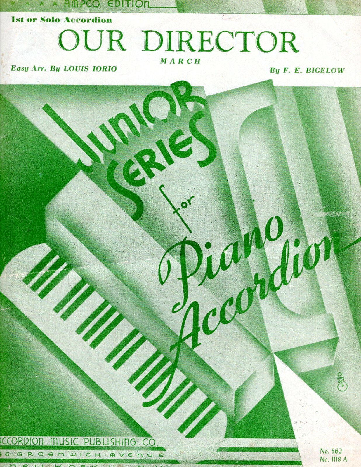 "OUR DIRECTOR March" by F. E. Bigelow Arr. by Louis Iorio - 3 Pages ...