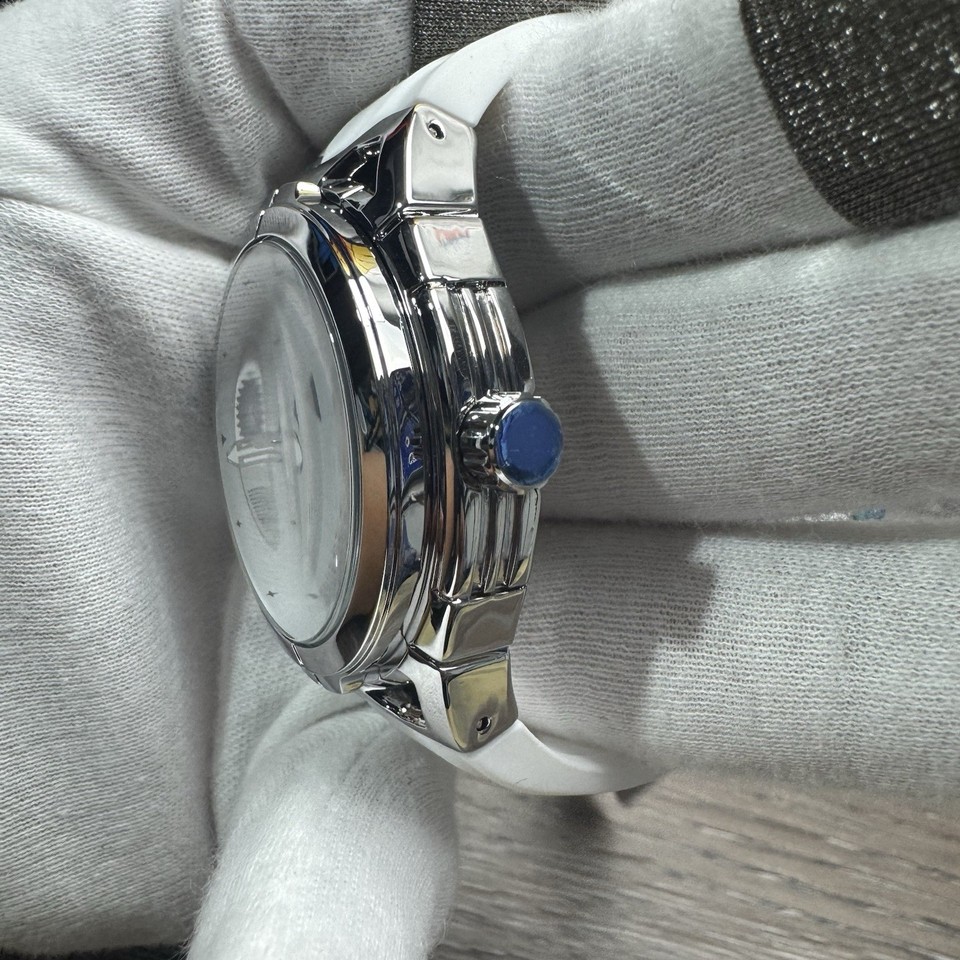 Invicta Activa Watch Men 44mm Silver Stainless Steel White silicon Band ...
