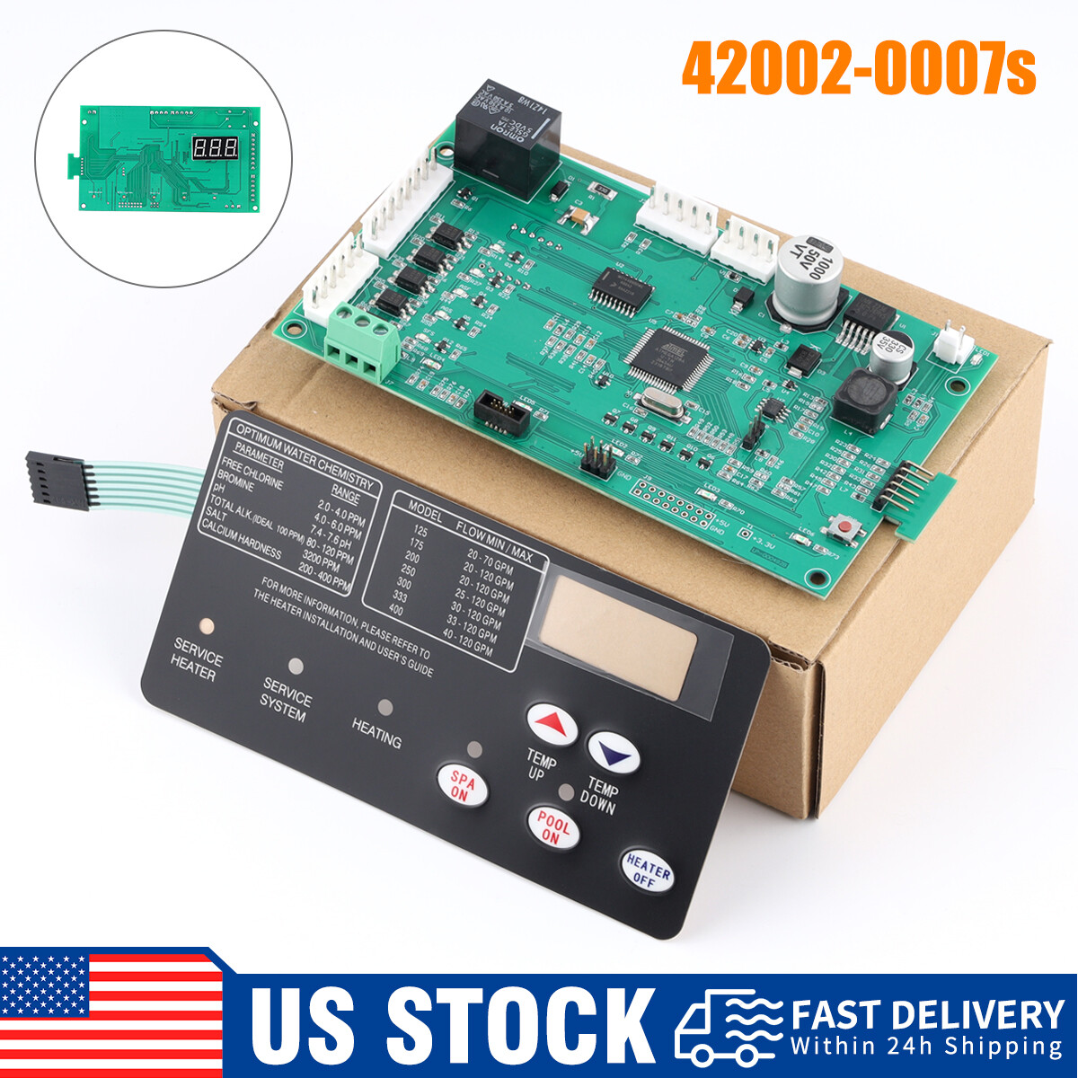 Control Board Kit w/ 472610Z Switch Pad 42002-0007S For Pentair ...