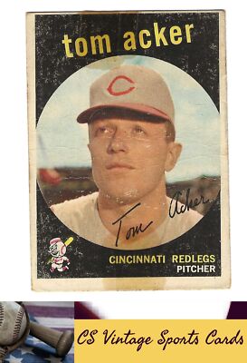 1959 Topps #201 Tom Acker REDS | eBay