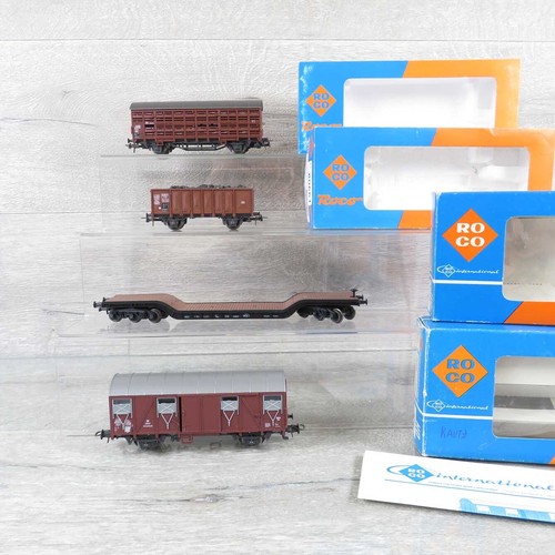 ROCO 4308S, 4375, 4351, 46036 - H0 - DB - 4x Güterwagen - OVP - #B80661 ...