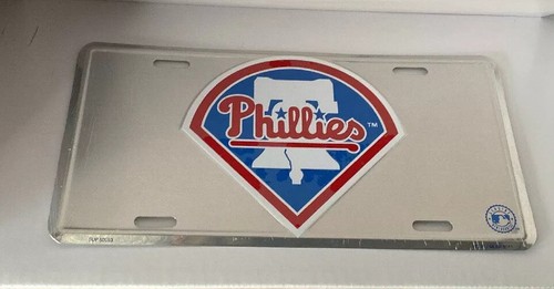 Philadelphia Phillies Chrome Emboss Aluminum Metal Novelty Car License ...