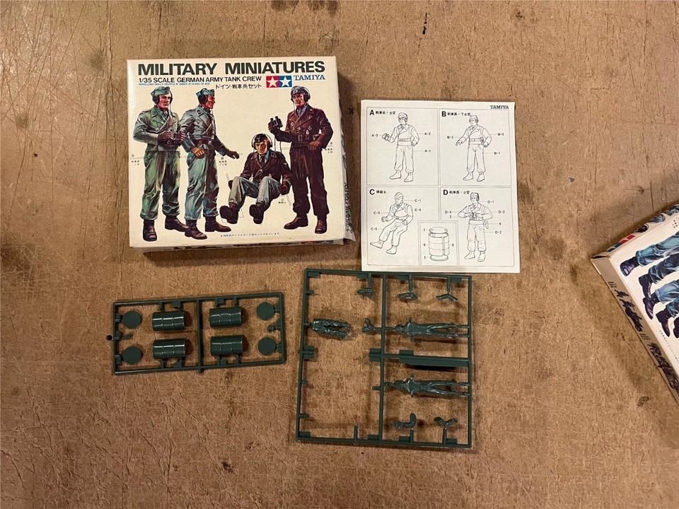 Vintage Lot Of 3 Tamiya German Soldiers/Vehicles Model Kits WW2 ...