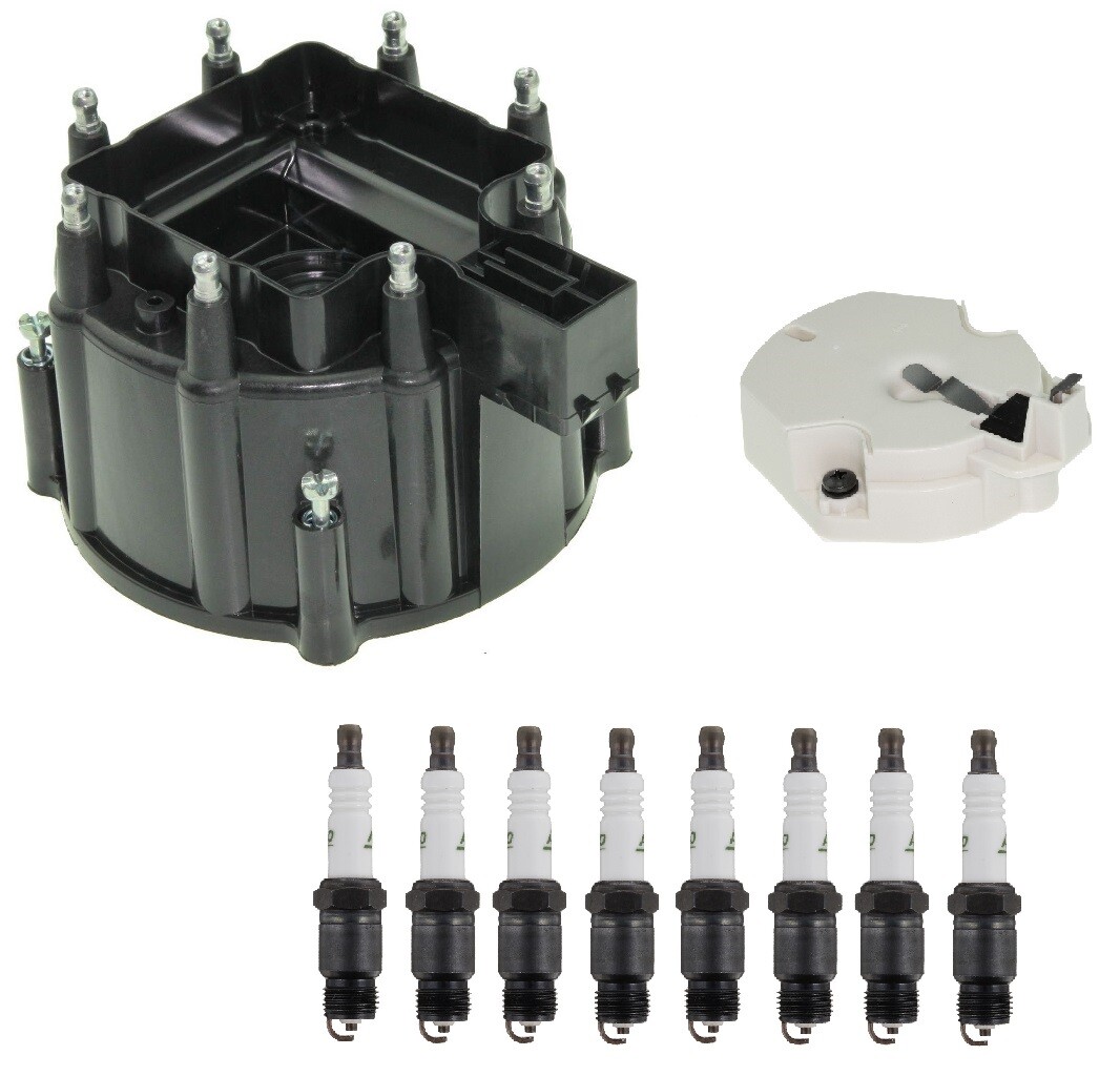 Distributor Rotor Cap & Spark Plugs Kit ACDelco For Chevy C10 GMC C1500 ...