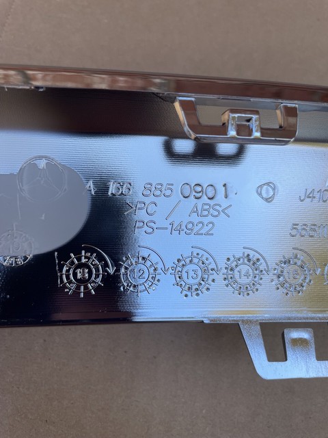 Mercedes-Benz 1668850901 Rear Lower Bumper Trim for sale online | eBay