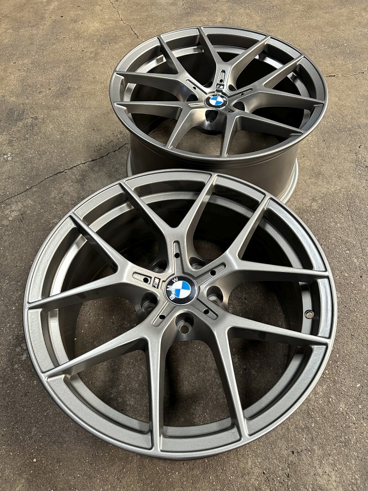 18" BMW M3 M4 Style 554M (4 Wheel) F30 F32 E90 E92 E36 E46 Z3 Z4 Gun ...