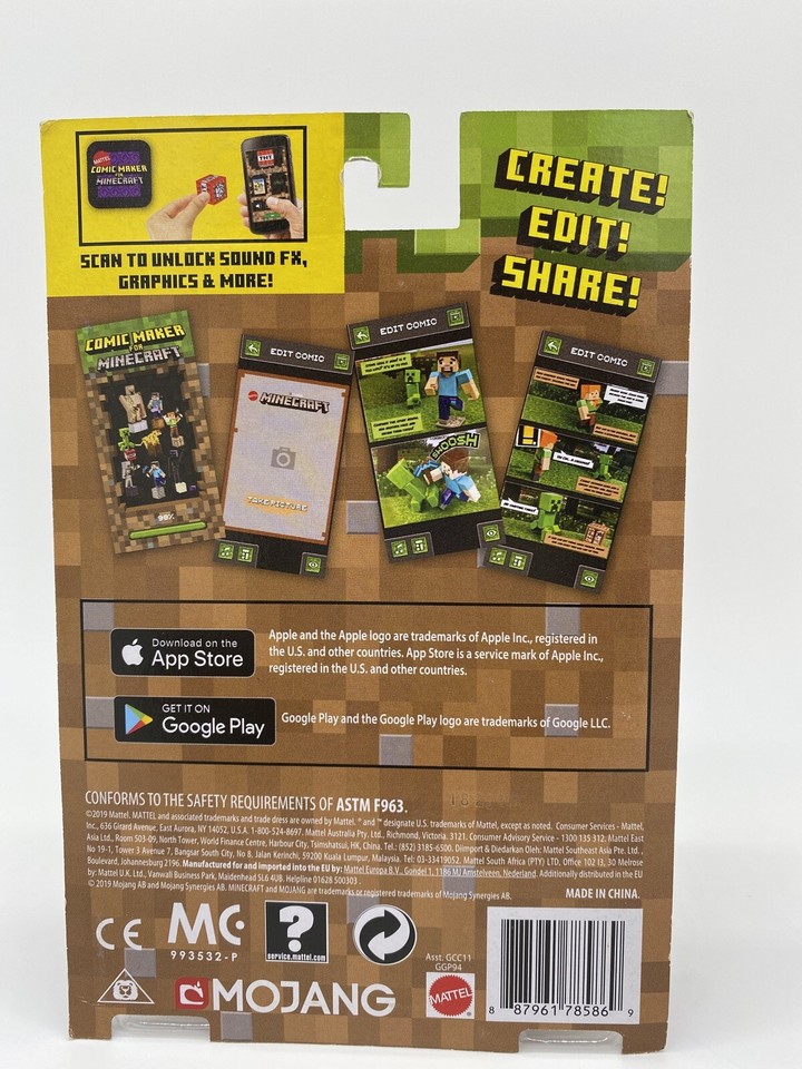 Minecraft PIG Comic Maker Book Included Action Figure 3.25" Mojang ...