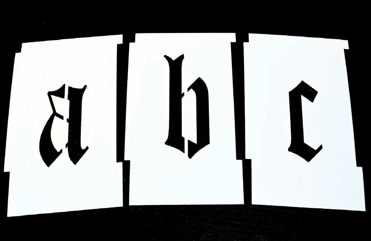 Old English Alphabet A Z