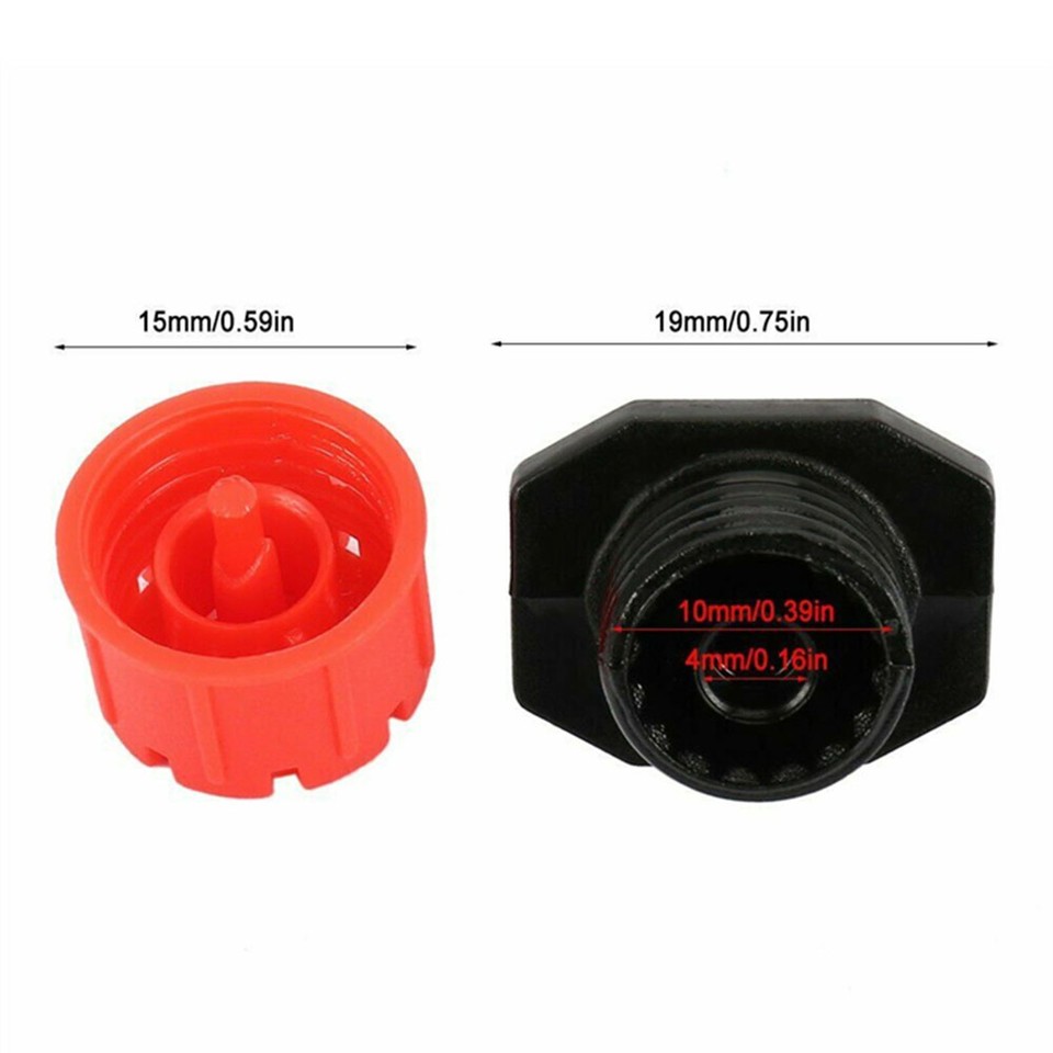 ˜100Pcs Garden Drip Irrigation Sprinklers Micro Water Emitter Dripper ...