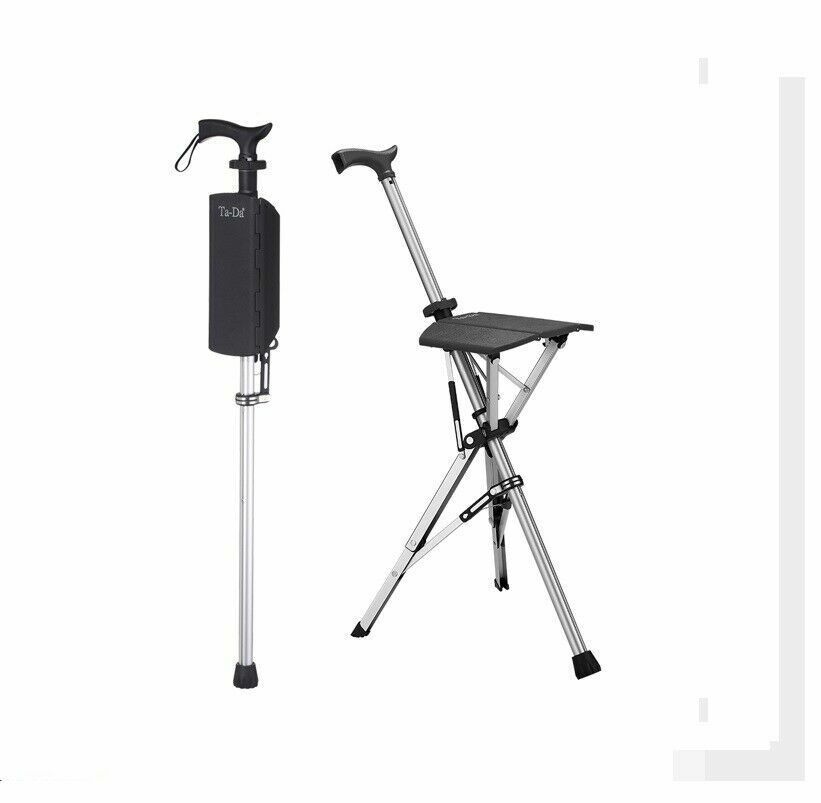 NEW TA-DA Chair Folding Aluminum Cane Chair Portable Walking Stick TADA ...