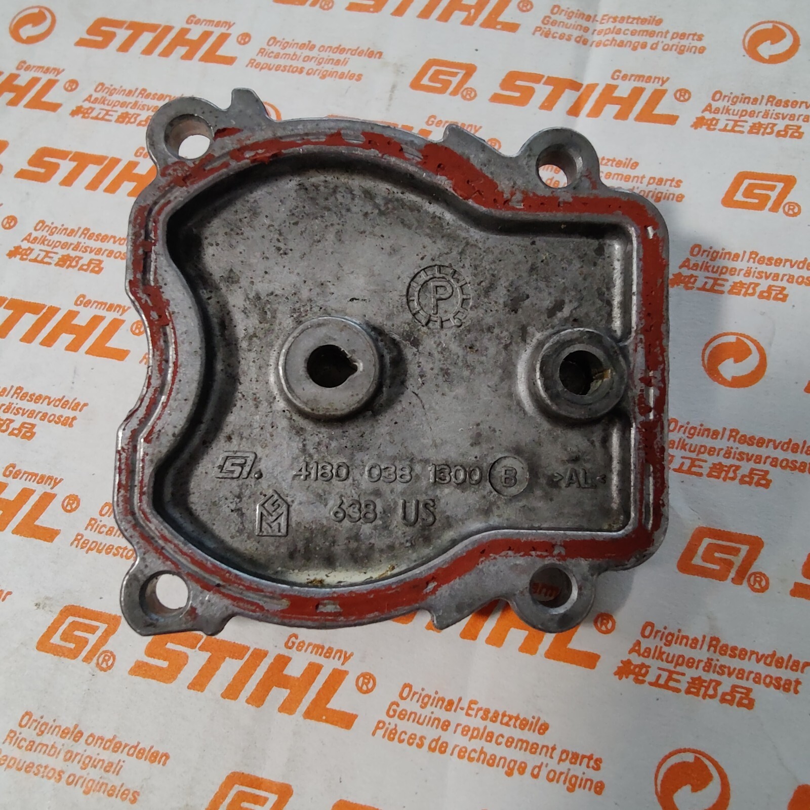 Stihl genuine Valve Gear Cover 4180 038 1301 FS100 KM111 HT103 .FREE P ...