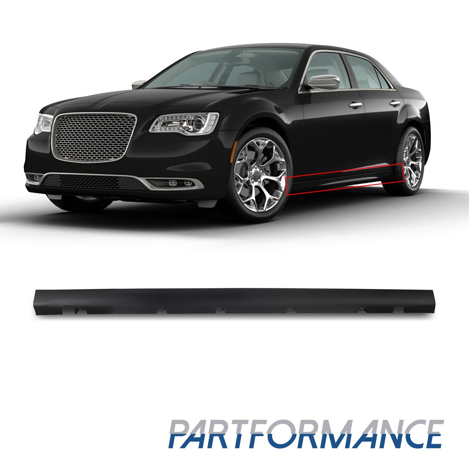 Left Driver Side Rocker Panel Molding Fit For 2011-2022 Chrysler 300 ...