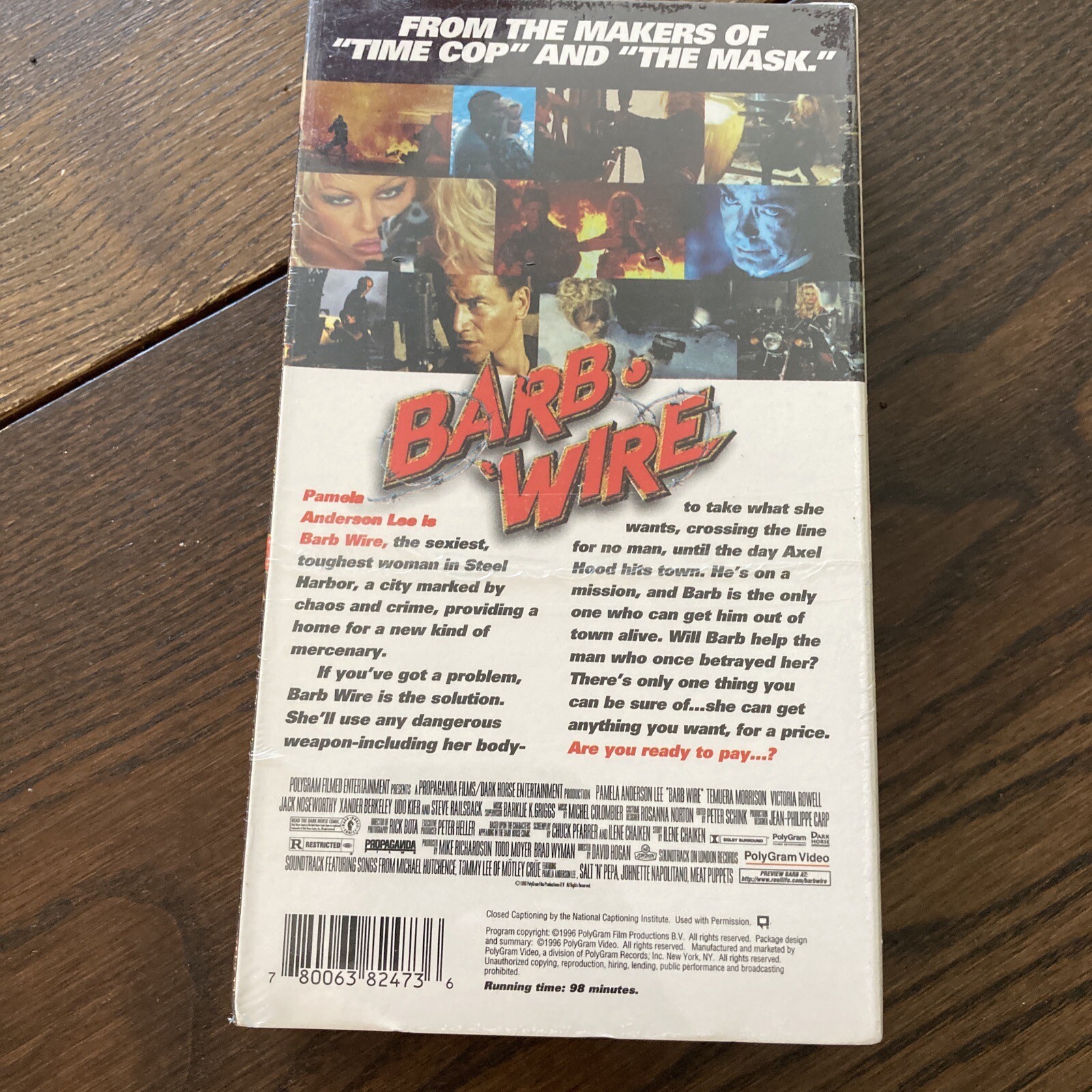 Barb Wire (VHS, 1996) Pamela Anderson FACTORY SEALED Watermark ...