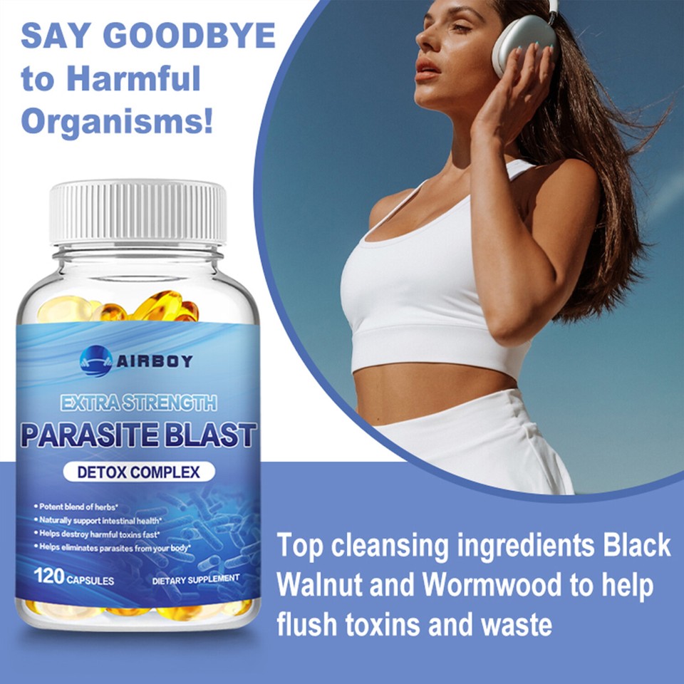 120pcs Parasite Blast Detox Complex - Anti-Parasite Support Cleanse ...
