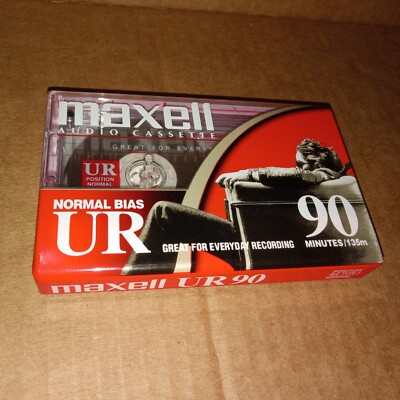 Normal Bias UR Audio Cassette Tape 90 Minutes Maxwell Brand New Sealed ...