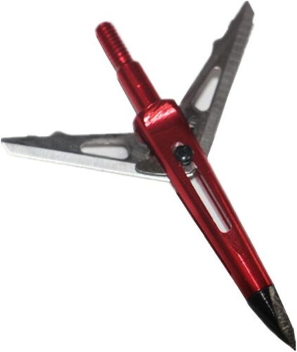 12PCS Hunting Red Killzone Broadheads 100Grain Sharpen Blade 2" Cut ...