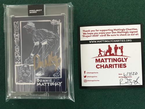 Topps Project 2020 Signed DON MATTINGLY CHARITIES Auto Card #69 Gregory ...