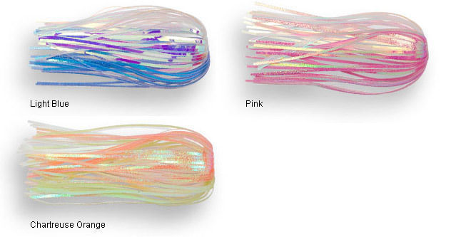 3 Rigged Ballyhoo Pin Rig Sea Witch Skirt Fishing Lure Kit Mahi Tuna ...