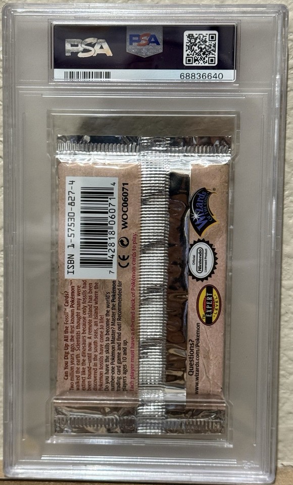 1999 WOTC Pokemon 1st Edition Fossil Booster Foil Pack - Aerodactyl Art ...