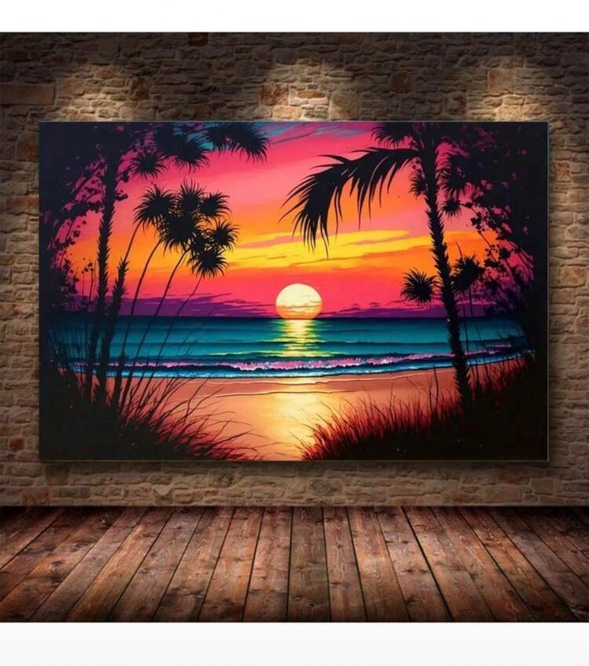 Sunset Beach Landscape 5D Diamond Painting Kit | eBay