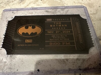 KITH X The Batman Collectors AMC Ticket Stub 11/21 New York PSA Dark ...