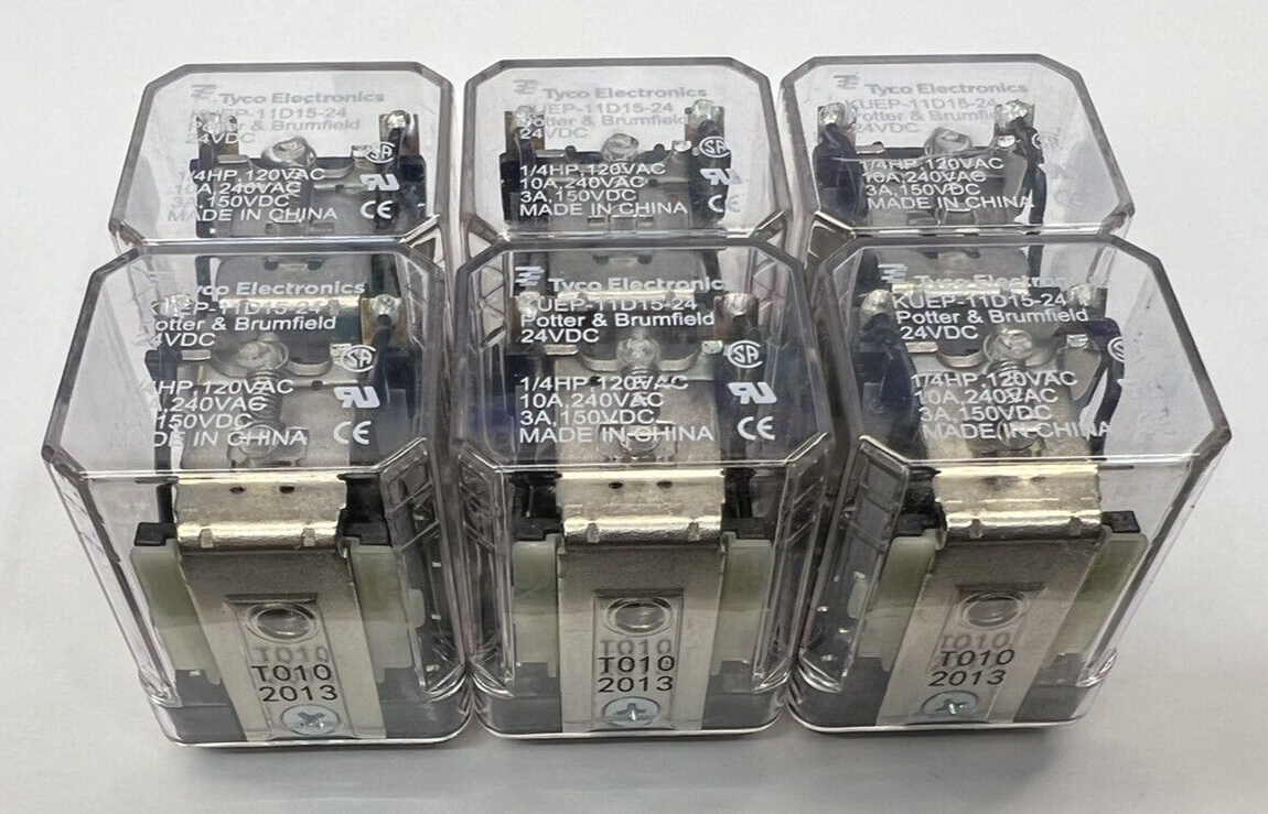 Tyco KUEP-11D15-24 Potter & Brumfield Ice Cube Relay 24VDC - 120VAC ⭐ ...