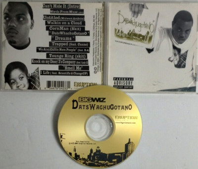 Big Wiz - DatsWhachuGotanO CDr 2004 Eruption Records | eBay