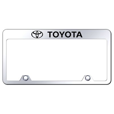 Toyota Toyota Laser Etched Logo on Top Truck License Plate Frame ...