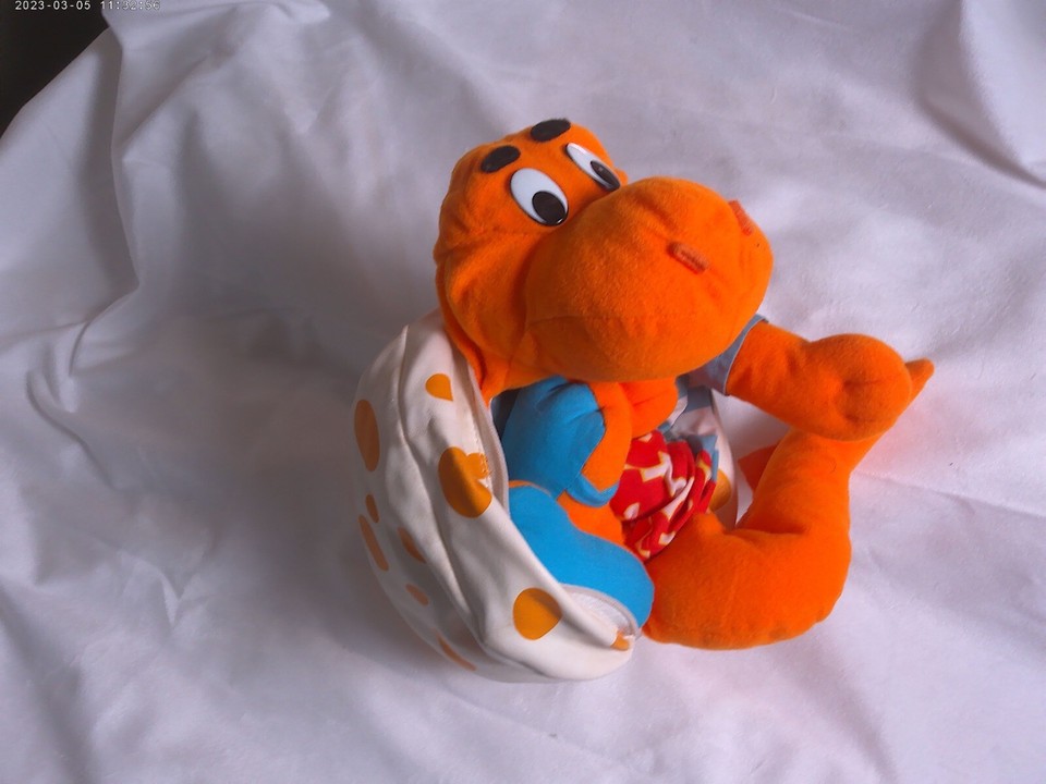 1990's Vintage Kraft Cheesasaurus Rex Dinosaur/Egg Plush Toy ...