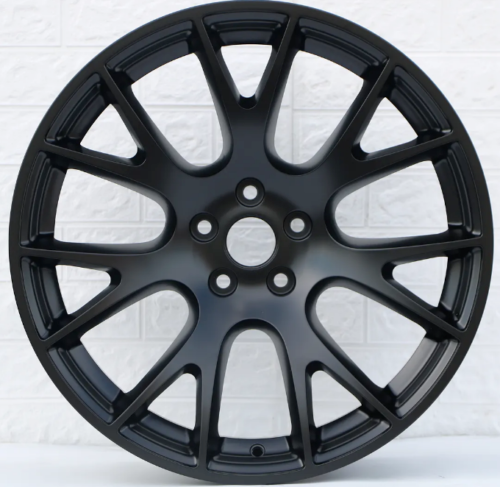 20" x9 5x115 Dodge Hellcat Matte Black Rims Fit Charger Challenger ...