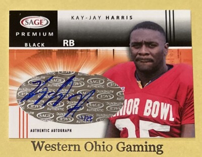 2005 SAGE Premium Kay-Jay Harris #P35 Black Rookie Authentic Autograph ...