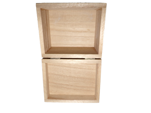 3 new unfinished Wood Novelty Treasure Chest With hinges 4.5x3.5" mac1 ...