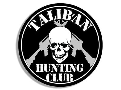 4" taliban hunting club helmet car bumper sticker decal made in usa | eBay