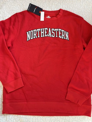 Fanatics Northeastern Red Crewneck Sweatshirt Size Large #769 | eBay