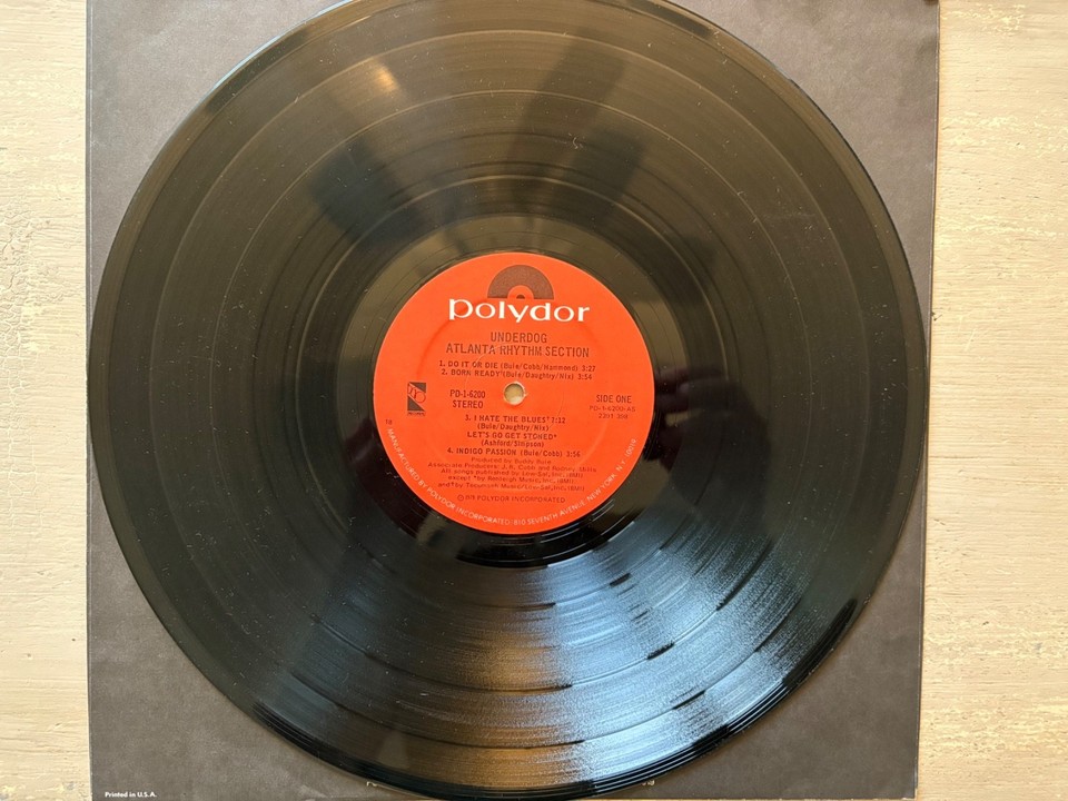 ATLANTA RHYTHM SECTION - UNDERDOG LP - Polydor # PD-1-6200 | eBay