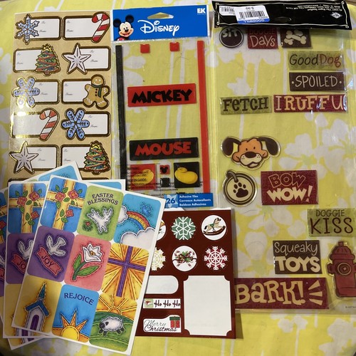 Large Lot Sheets Of Misc Stickers Many are Partial vintage non-profit ...