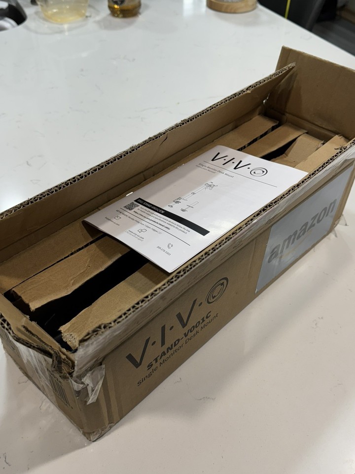 VIVO STAND-V001 Single LCD Monitor Mount Stand – Adjustable, Sturdy ...