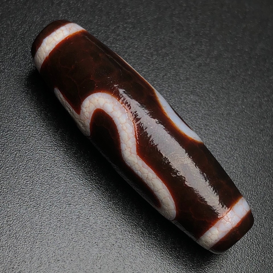 Tibetan Buddhism Agate Bodhi Tree Totem Dzi Bead Amulet Necklace ...