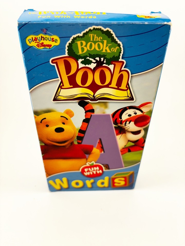 The Book of Pooh Fun With Words VHS Children Educational Disney Used ...
