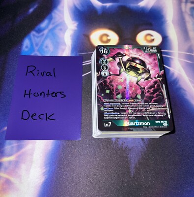 Digimon CCG Deck - Rival Hunters - Quartzmon, Astamon, Armor Texture ...