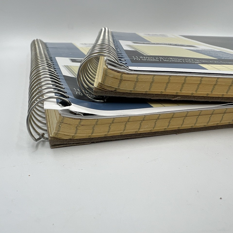 Cambridge Mead Wirebound Quad Notebook, 70 Sheets-Ivory (06194), Qty=2 ...