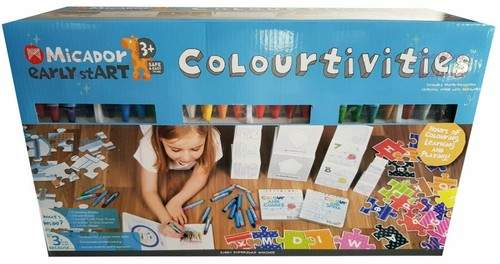 Micador MEGA ACTIVITY SET Learning Colourtivities Puzzle, Art, Books ...