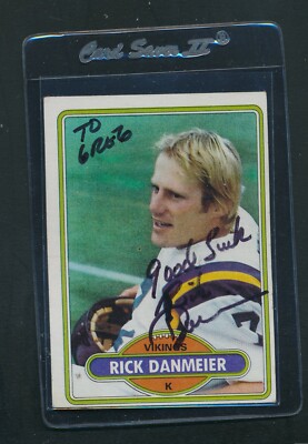 1980 Topps #329 Rick Danmeier Vikings Signed Auto *A8499 | eBay