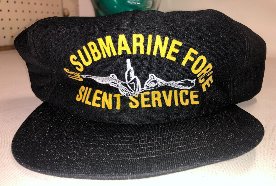 Vintage NOS US NAVY US SUBMARINE FORCE BASEBALL CAP HAT SILENT SERVICE ...