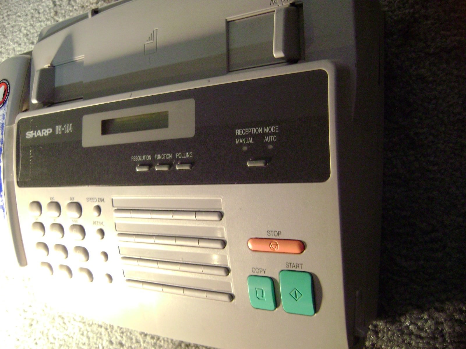 SHARP UX 194 FAX MACHINE/ PHONE----ITEM FROM MY BARGAIN BASEMENT | eBay