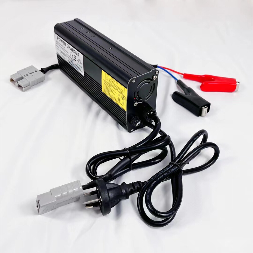 14.6V 10/20A AC/DC Lithium Battery Charger Digital Current Adjustable ...