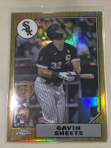 GAVIN SHEETS RC /50 2022 Topps Chrome 35th Anniversary #87BC-20 White ...