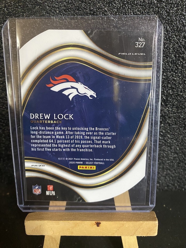 2021 Panini Select 327 Drew Luck Die Cut Purple Field Level | eBay